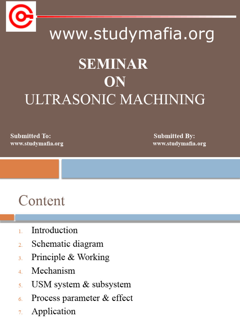 Ultrasonic Machining | PDF | Materials | Building Engineering