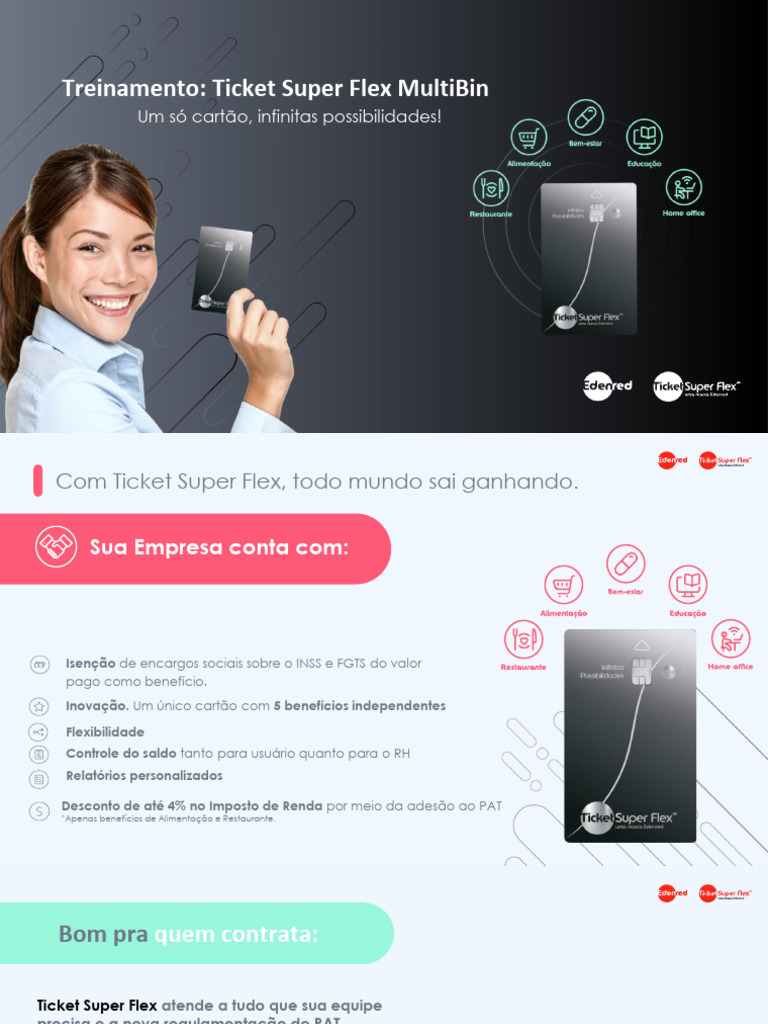 Vantagens do Ticket Super Flex | PDF | Aplicativo para celular