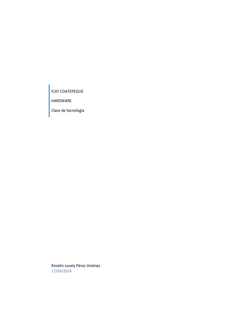 TAREA Que Es Hardware Con Portada | PDF | Hardware de la computadora ...