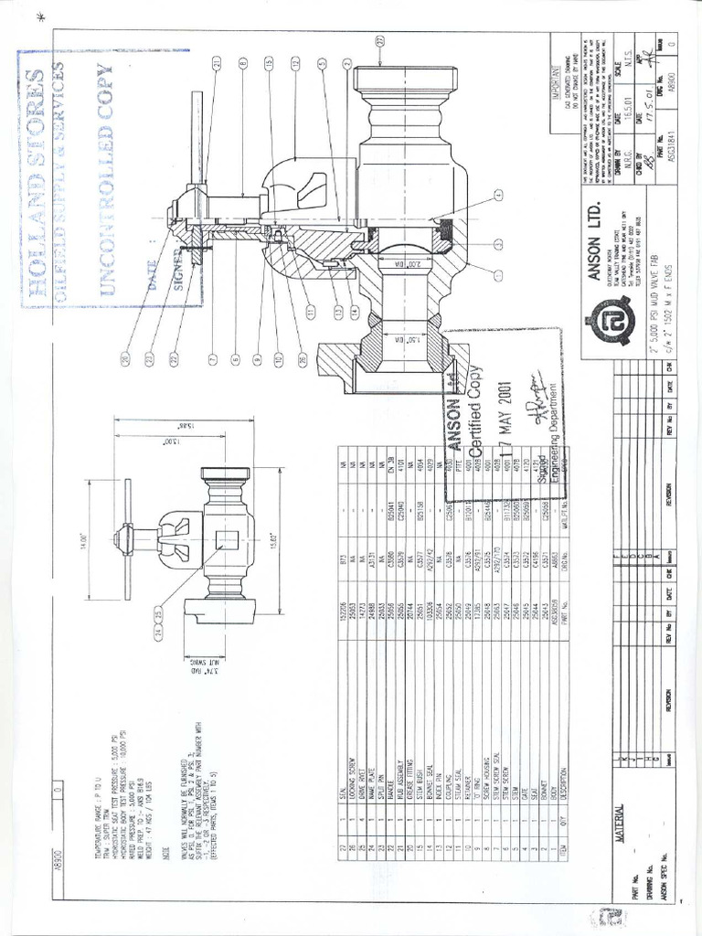 Anson Gate Valve.1 | PDF