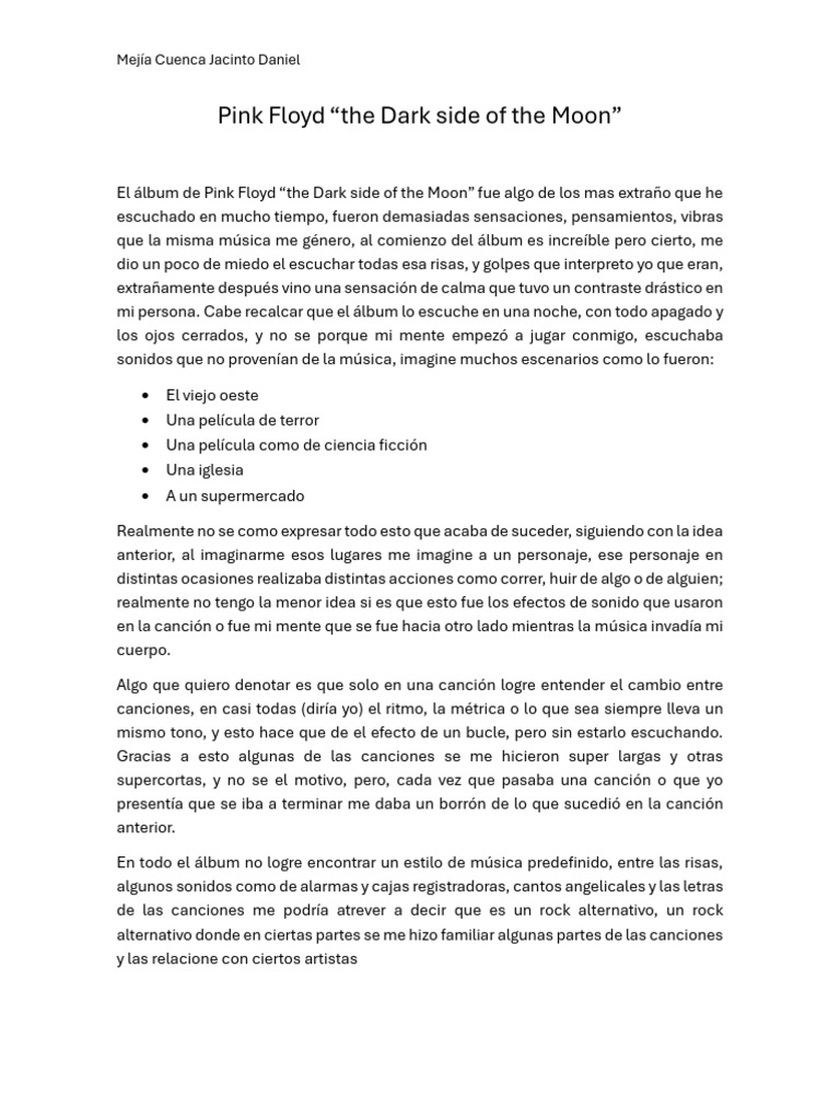 Pink Floyd | PDF | Canciones