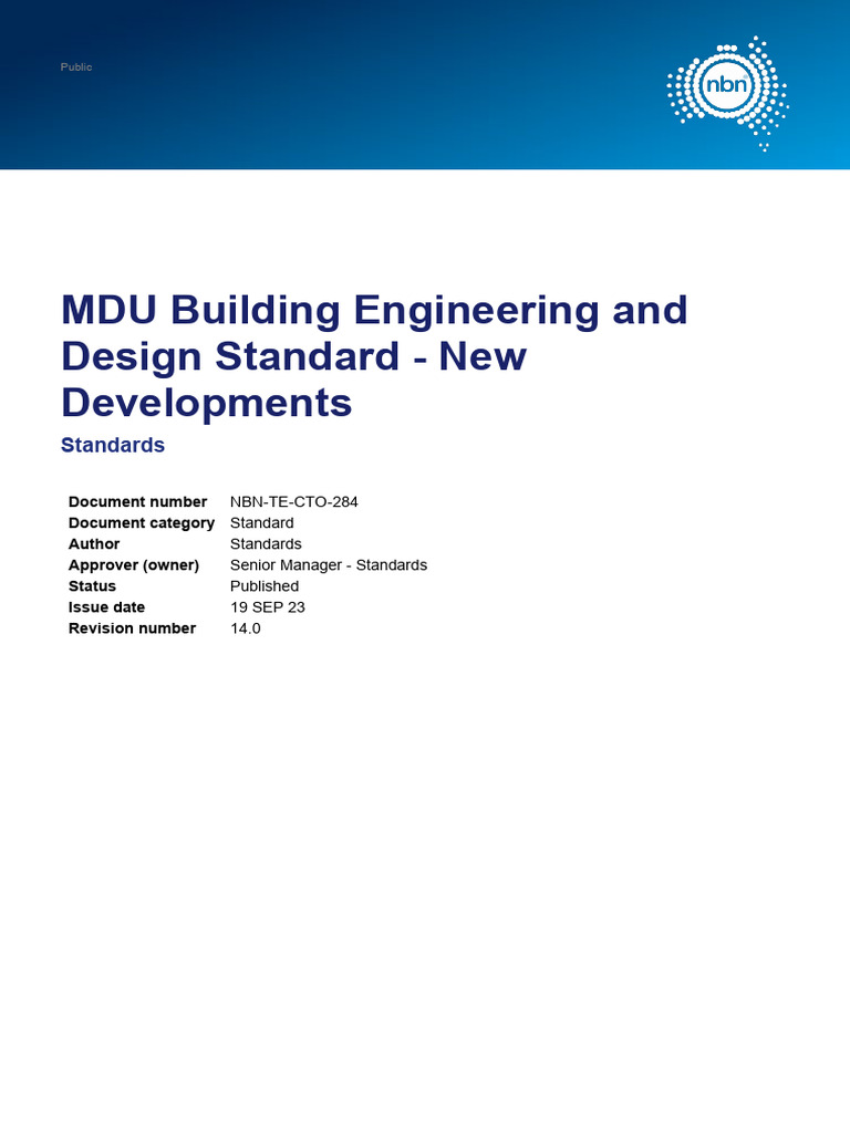 NBN-TE-CTO-284 MDU-Building-Engineering-and-Design-Standard-New ...