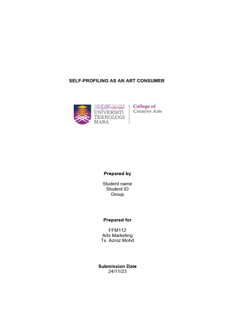 Template Cover Assignment Pdf Consumer Behaviour Behavior 2647