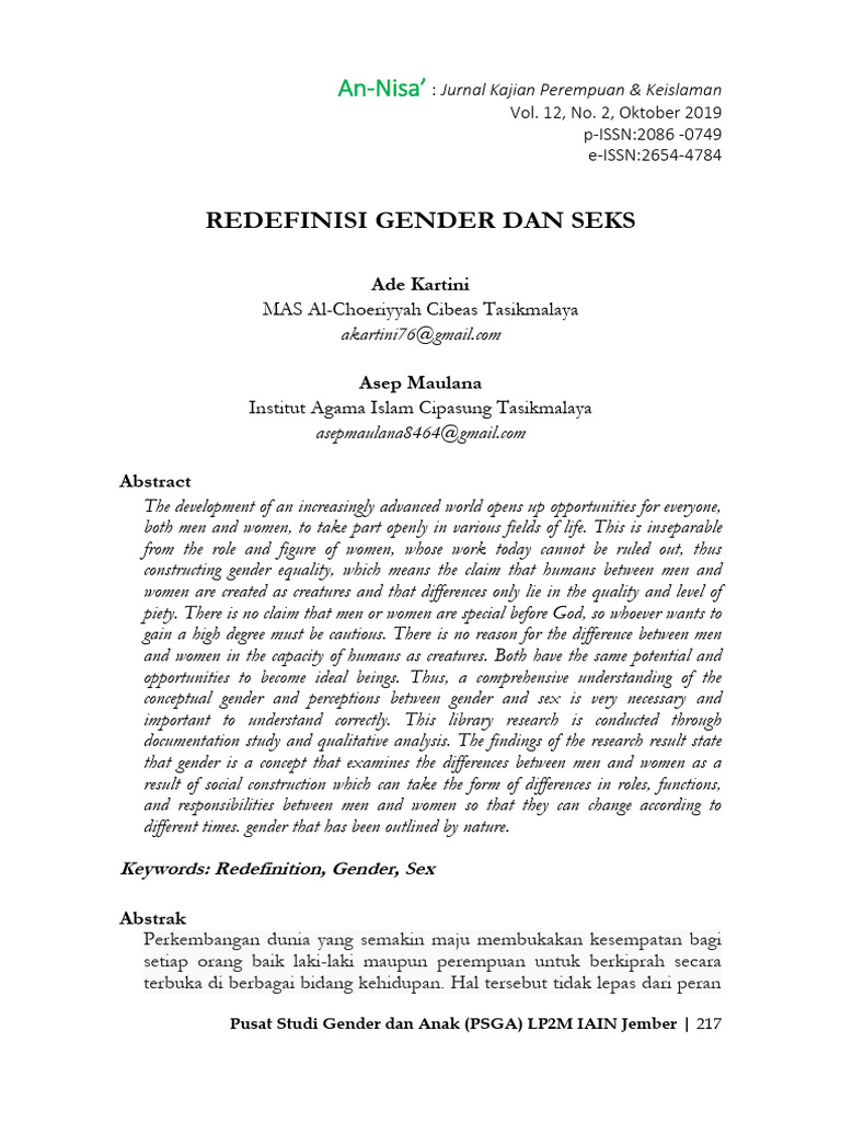 Teori Gender Pdf