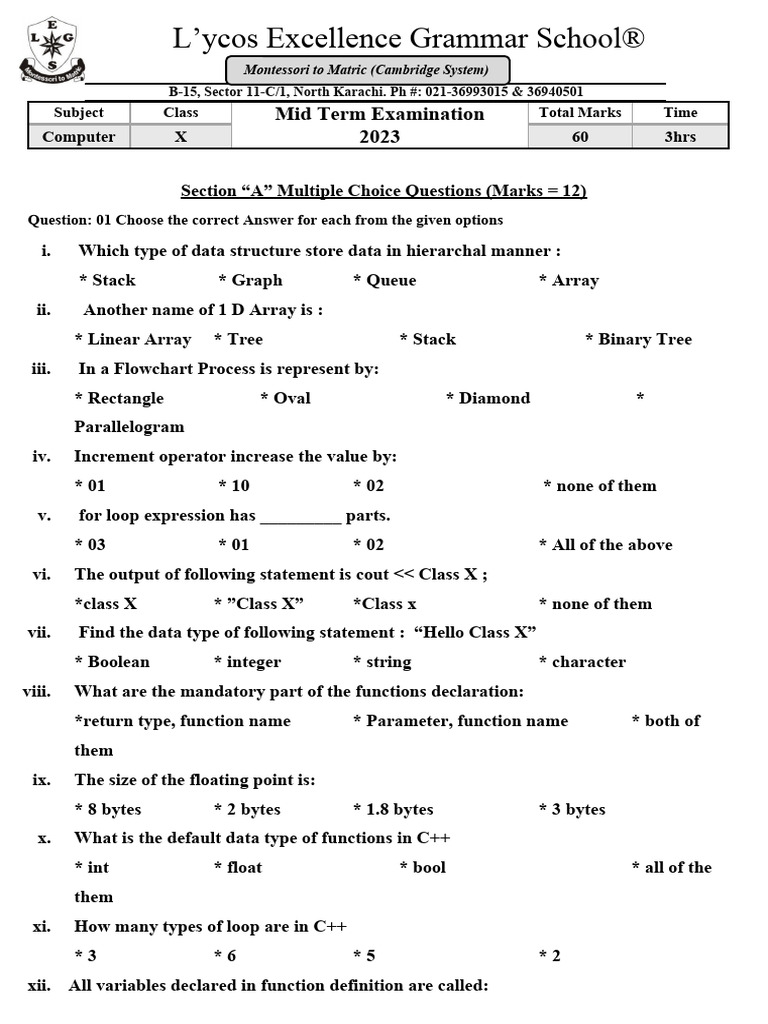Computer 10 Pdf Computer Science Algorithms And Data Structures 3317