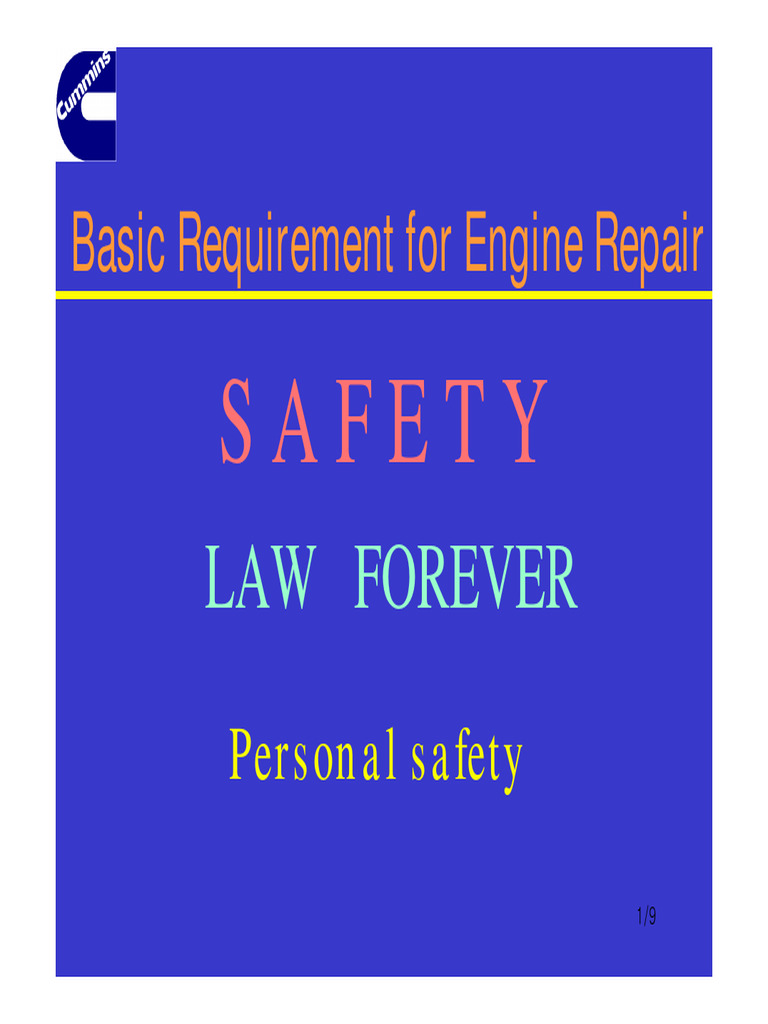 Basic Requirement For Engine Repair | PDF