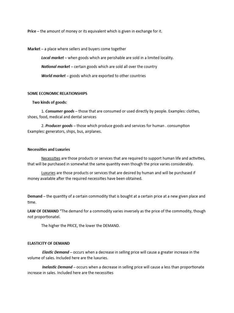Chapter 1 2 Pdf Demand Supply Economics
