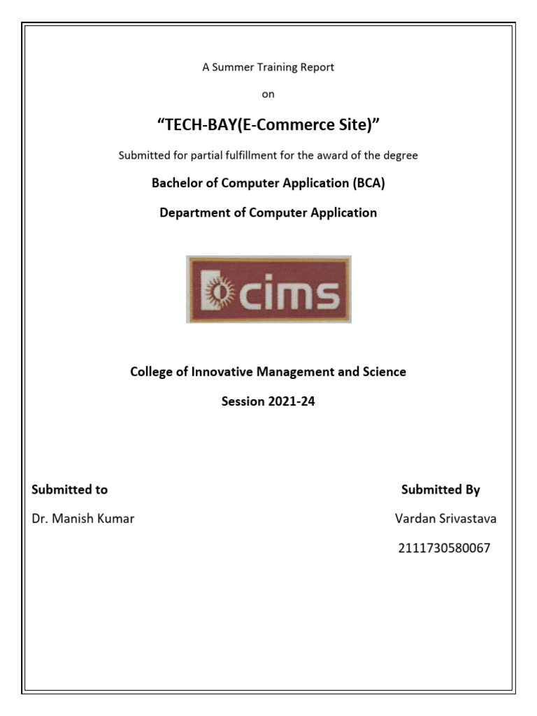 CIMS Project Report | PDF | Dynamic Web Page | Php