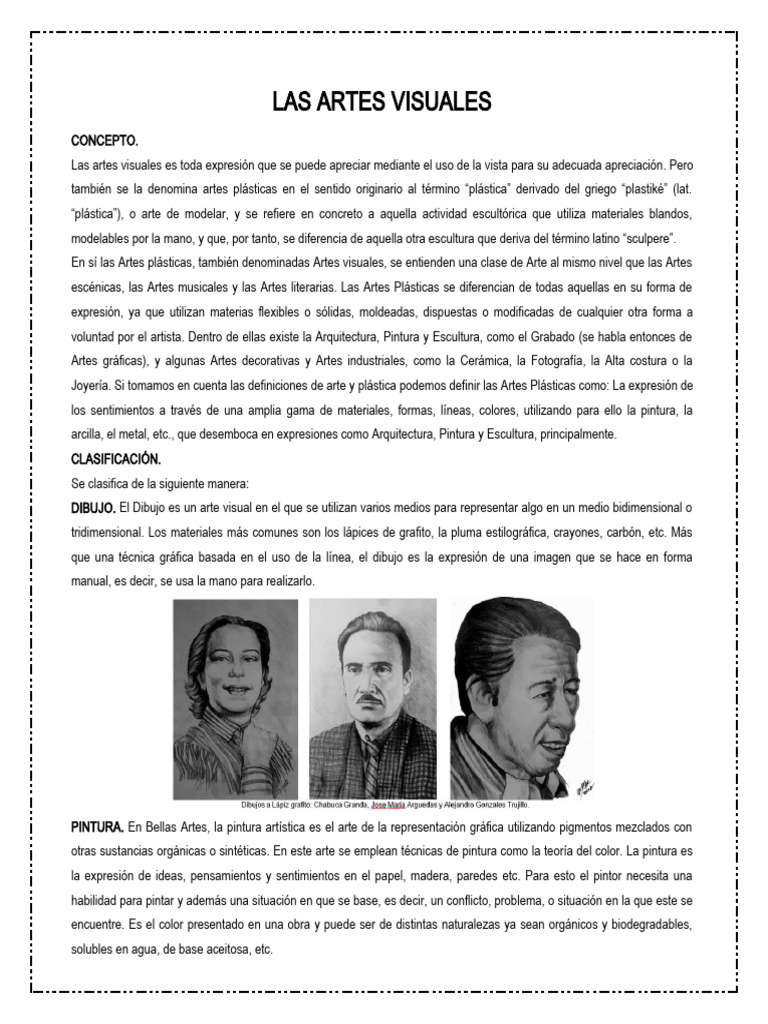 Las Artes Visuales | PDF | Grabado | Las artes