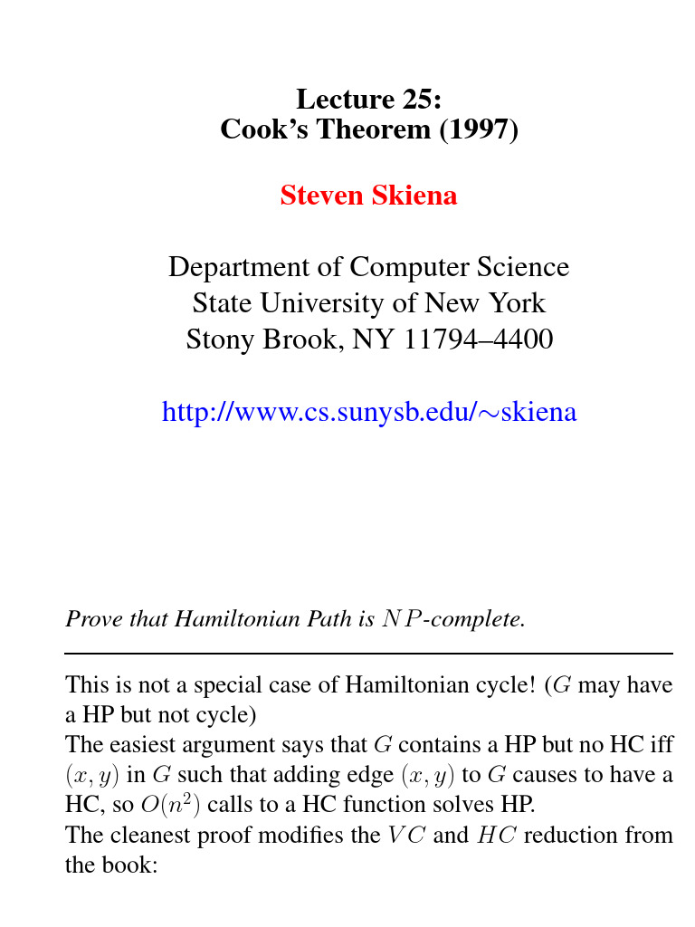 Lecture25 Pdf Time Complexity Computational Complexity Theory