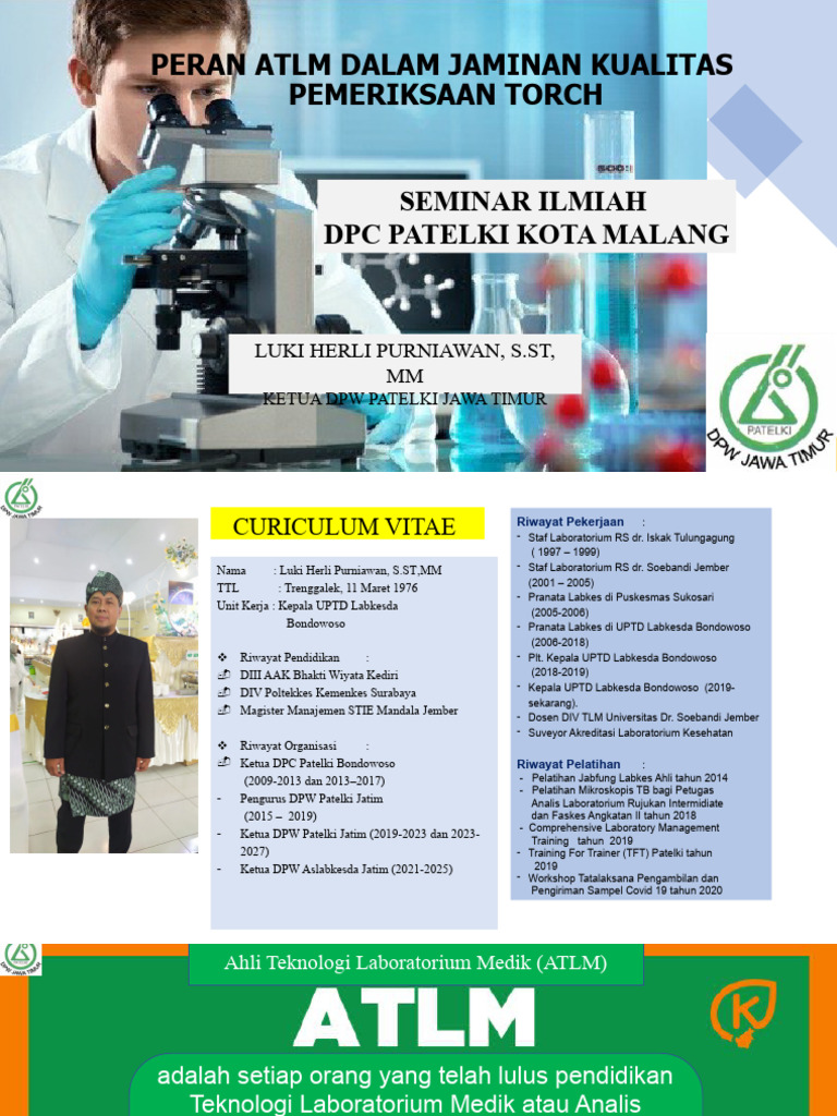 Peran ATLM Dalam Jaminan Kualitas Pemeriksaan TORCH | PDF | Sains & Matematika