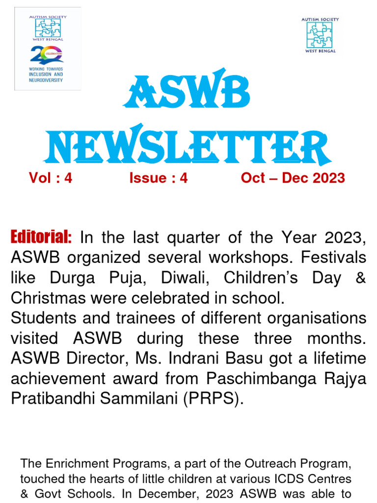 Oct Dec 2023 ASWB Newsletter | PDF