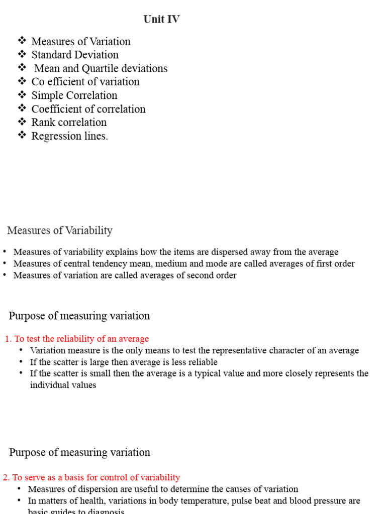 L1- Measures of Variability | PDF | Statistical Dispersion | Quartile