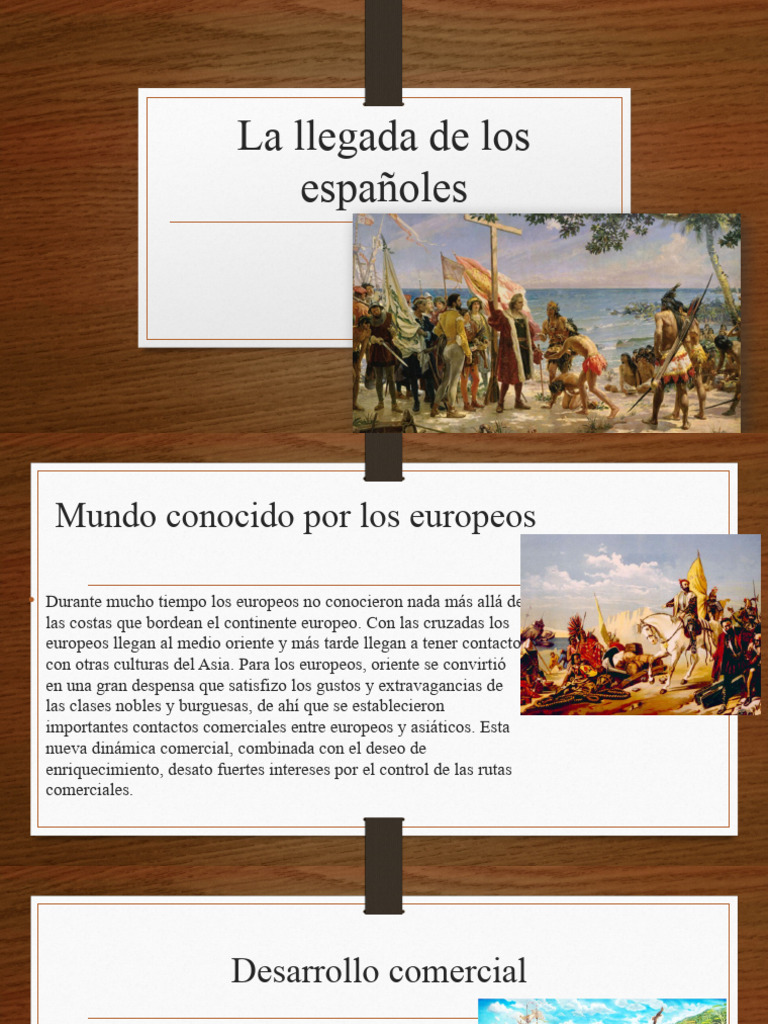 La Llegada de Los Españoles | PDF | Colonización europea de las ...