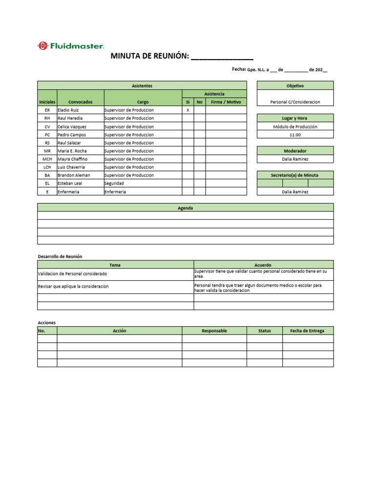 Formato de Minuta | PDF