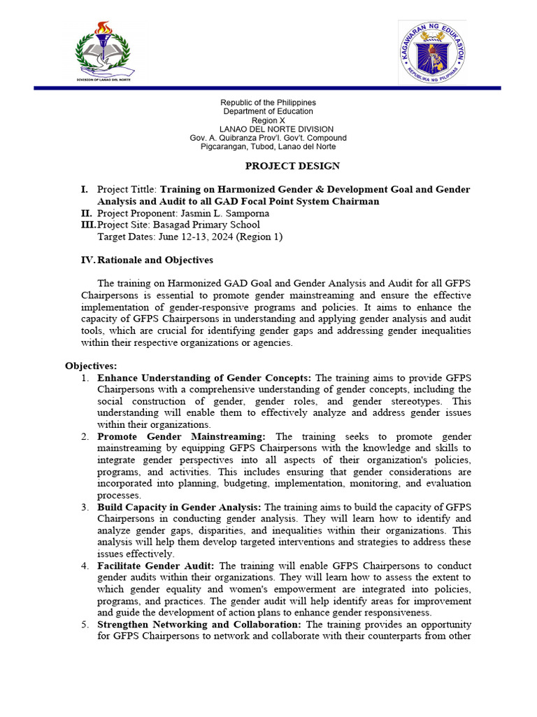 Gad-Proposal-Daramba ES-2023-FINAL | Download Free PDF | Empowerment ...