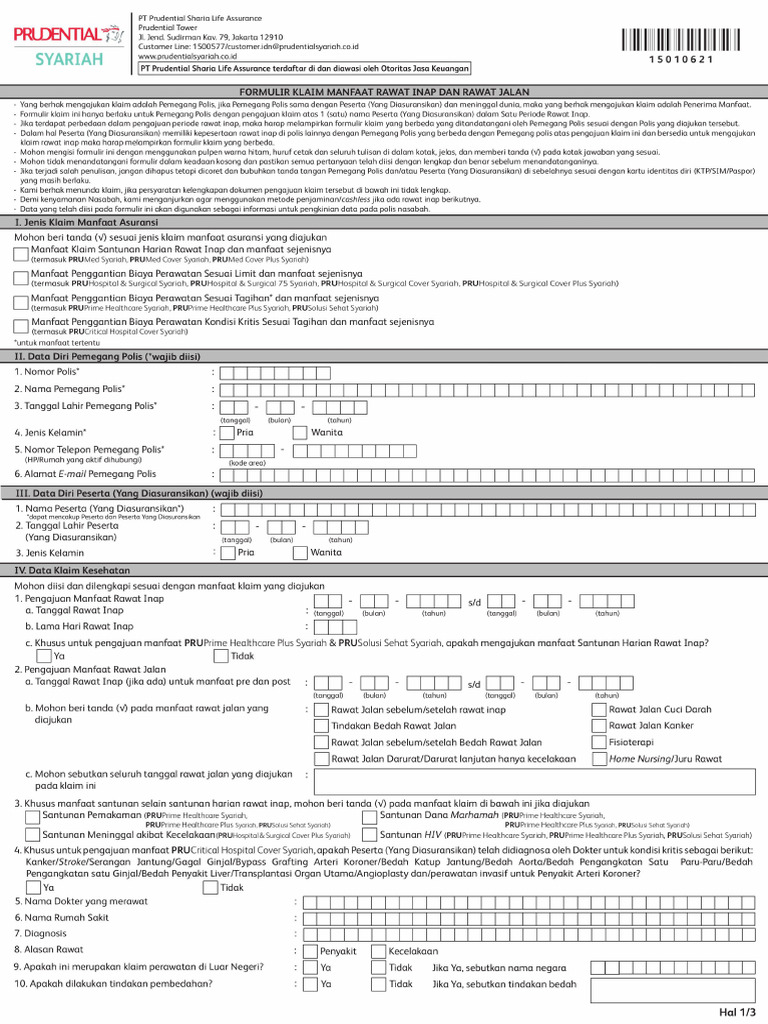 Claim Ranap Sy | PDF