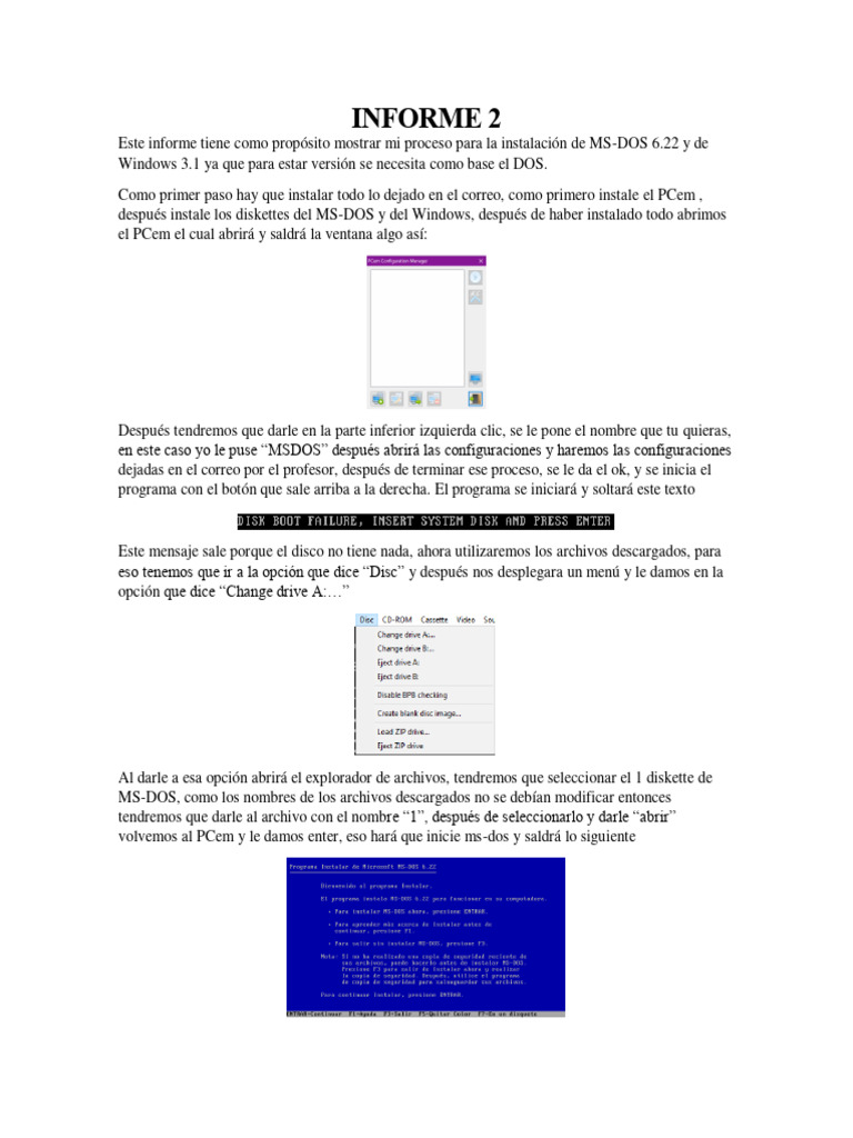 INFORME2 | PDF | Ventana (informática) | Familias de sistemas operativos