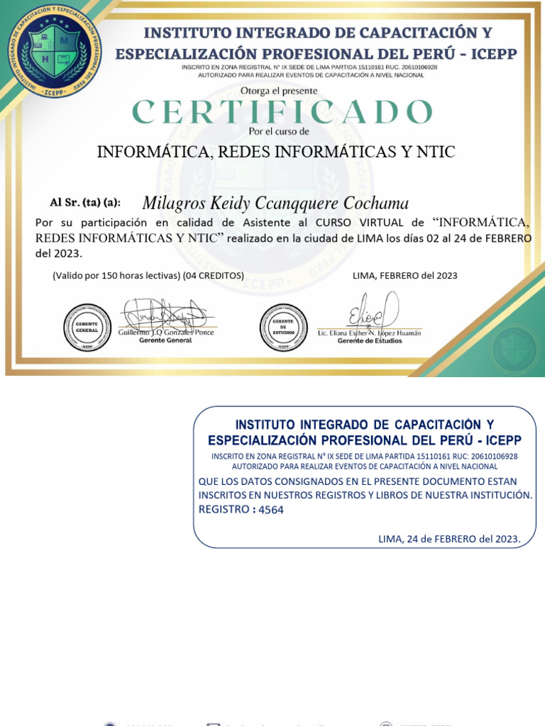 Certificados Keidi | Descargar gratis PDF | Tecnologías de la información | Informática