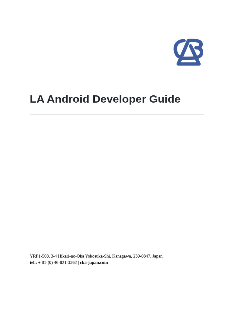 LA Android Developer Guide | Download Free PDF | Class (Computer Programming) | Android ...