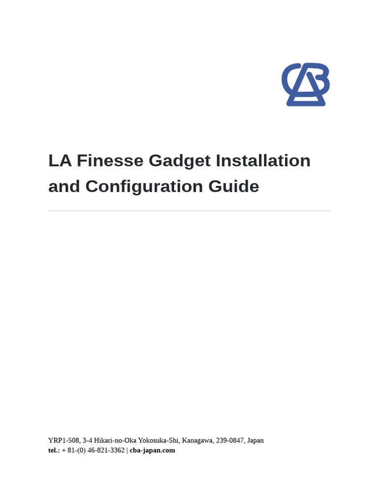 LA Finesse Gadget Installation and Configuration Guide | PDF | Public Key Certificate | World ...