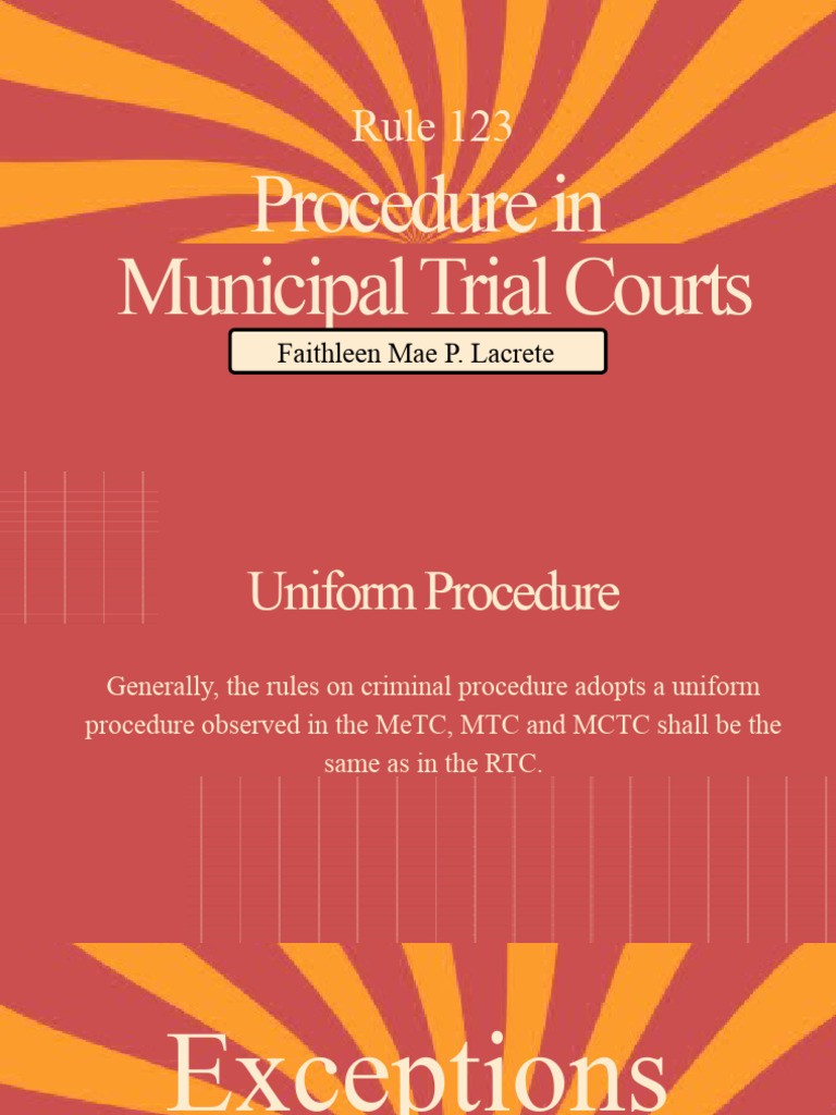 Rule 123 | PDF | Law