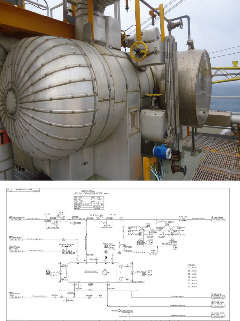 DWG - 230-V-5601 Hot Oil Expansion Vessel | PDF