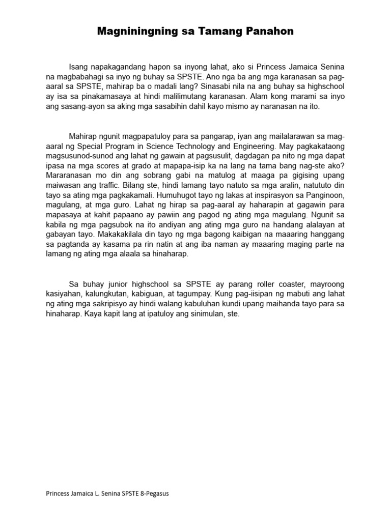 Filipino Talumpati | PDF