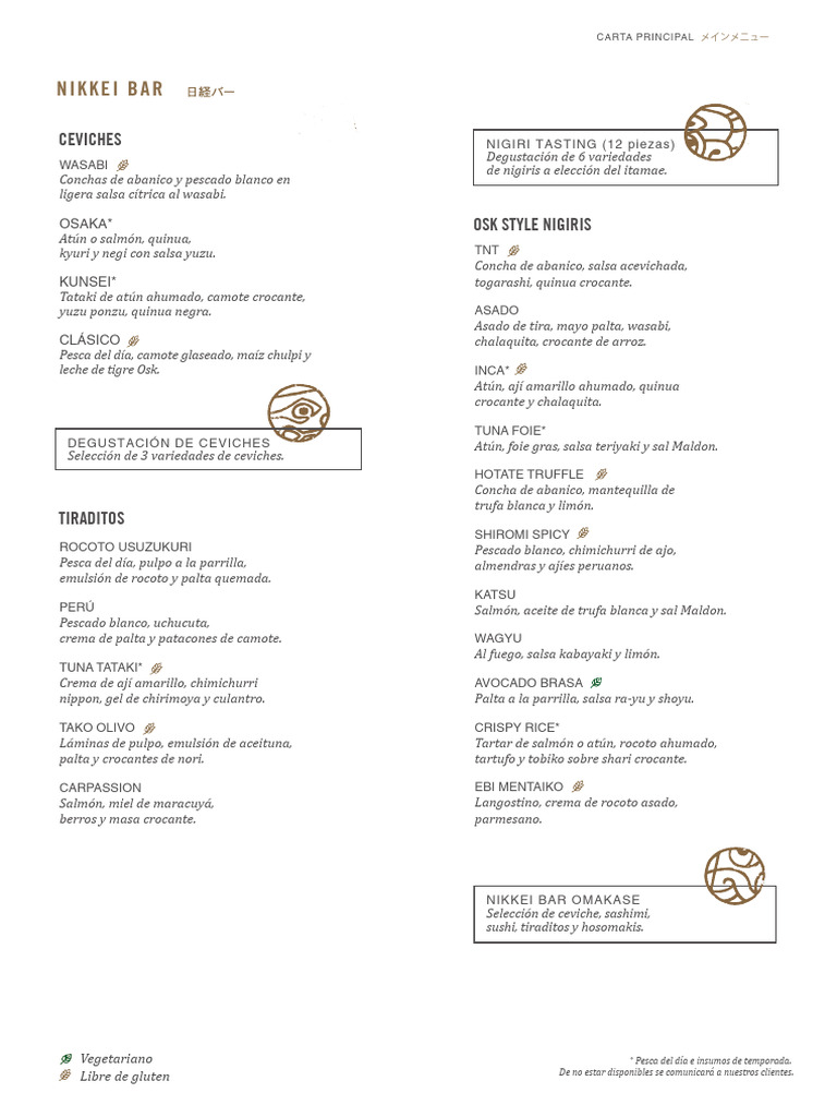 WEB Carta Comida - Castellano | PDF | Salsa | Mariscos