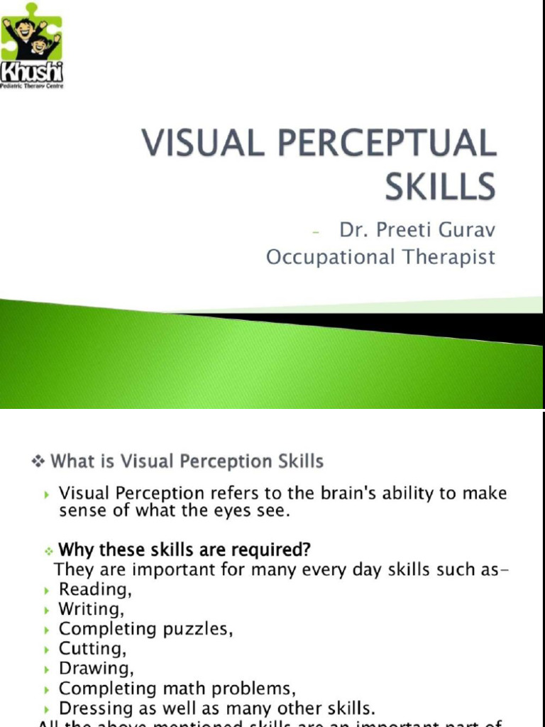 Visual Perceptual Skills in OT | PDF