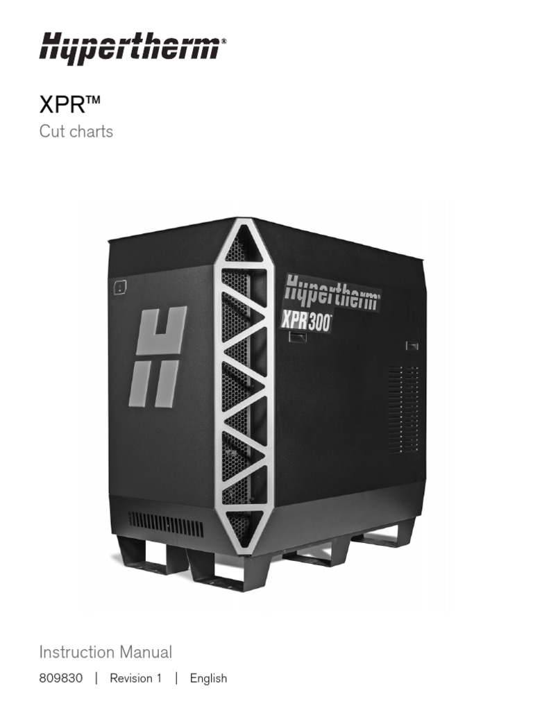 XPR Cut Chart IM - 809830 - R1 | PDF | Numerical Control | Metals