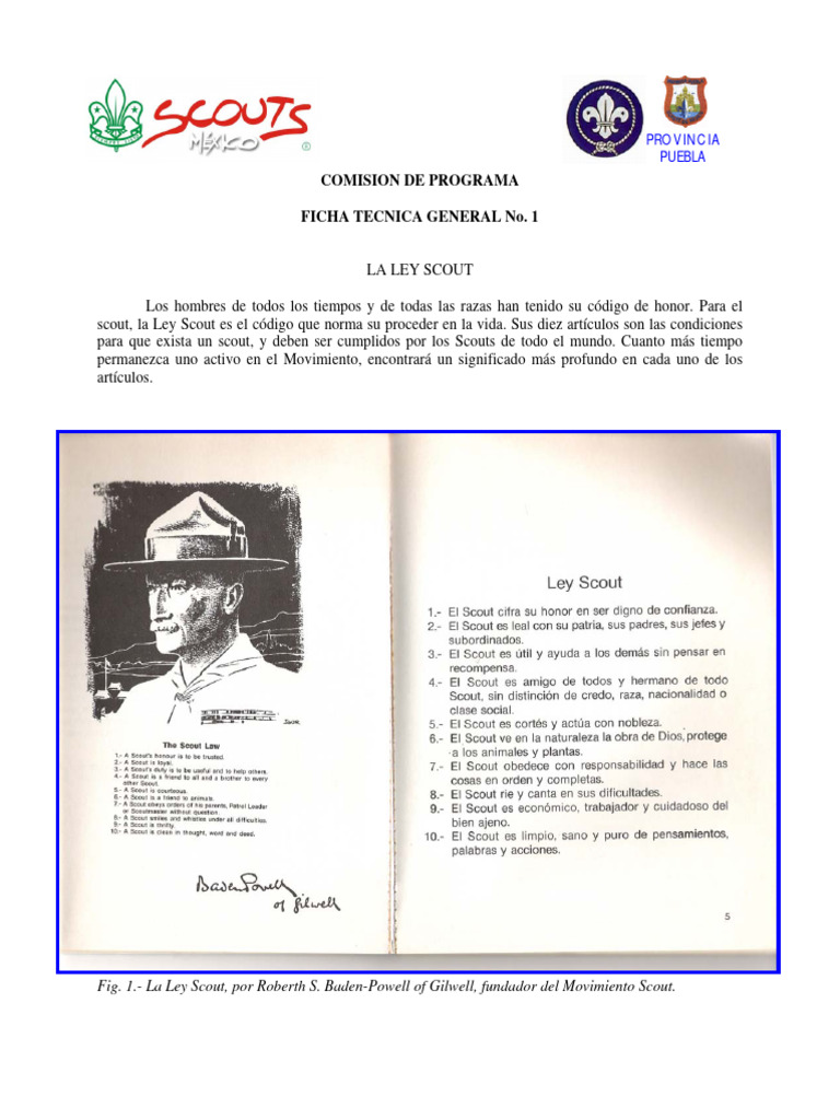 Ficha General 1, CPEP - Ley Scout | PDF | Exploración