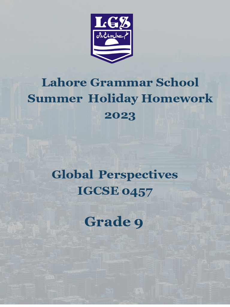 GP GRADE 9 Summer Holiday Homework 2023 | PDF | Artificial Intelligence | Intelligence (AI ...