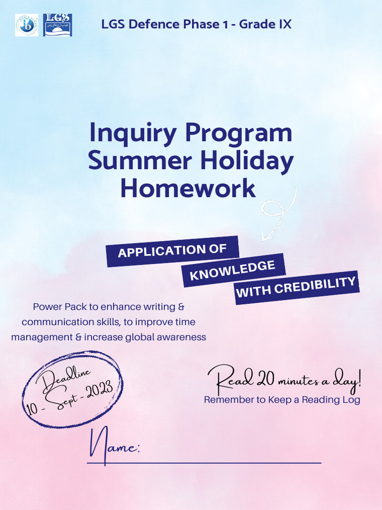 2023 IP Holiday Homework Grade 9 | PDF | Cyberwarfare | Security