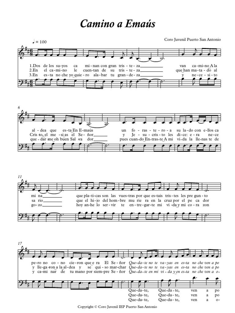 camino a emaus completo | PDF