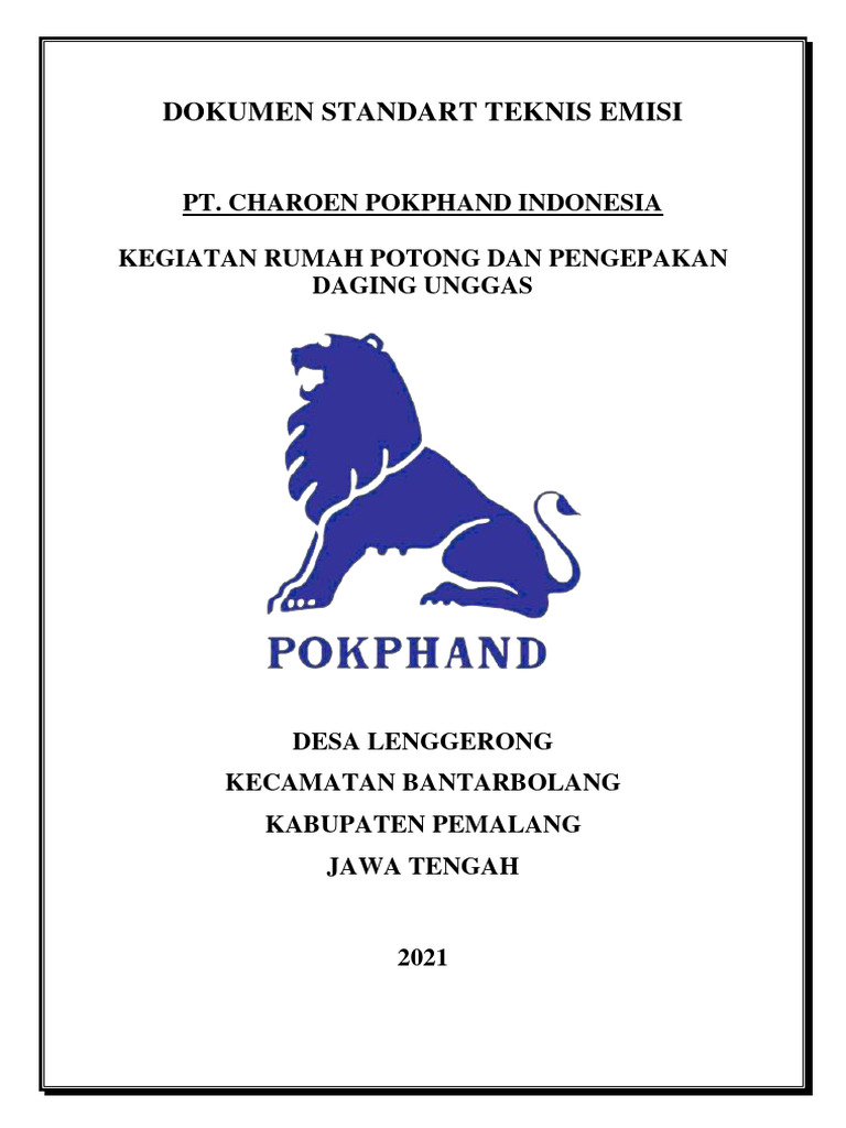 Standart Teknis Emisi | PDF