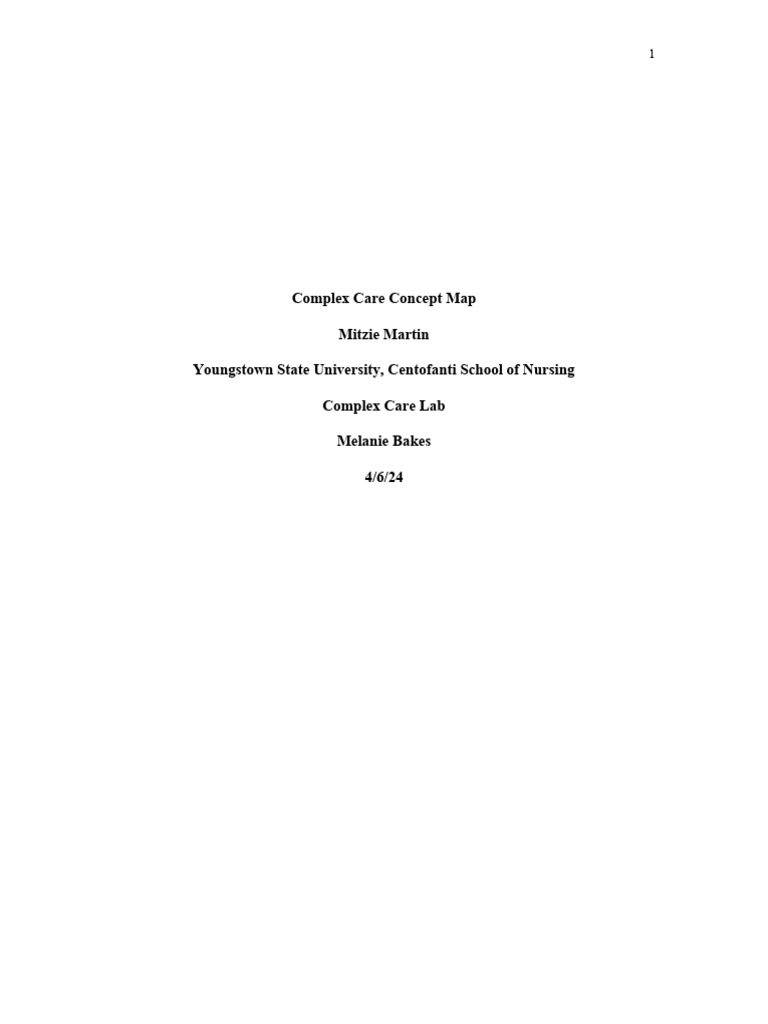 complex care concept map | PDF | Sepsis | Heart