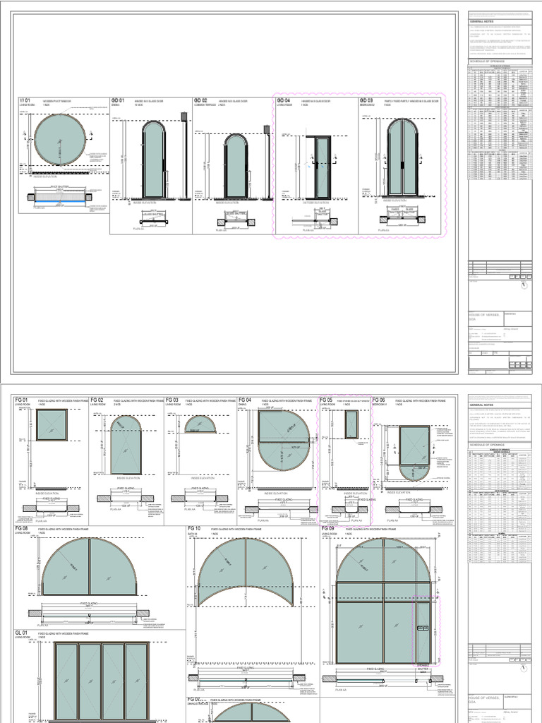 20240408_HOV_Glazing Details | PDF | Door | Window