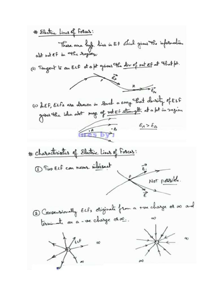 5-Electric fieldlines& Flux | PDF