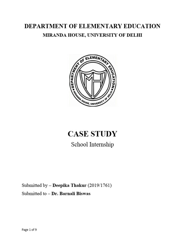 Case Study | PDF | Learning | Teachers