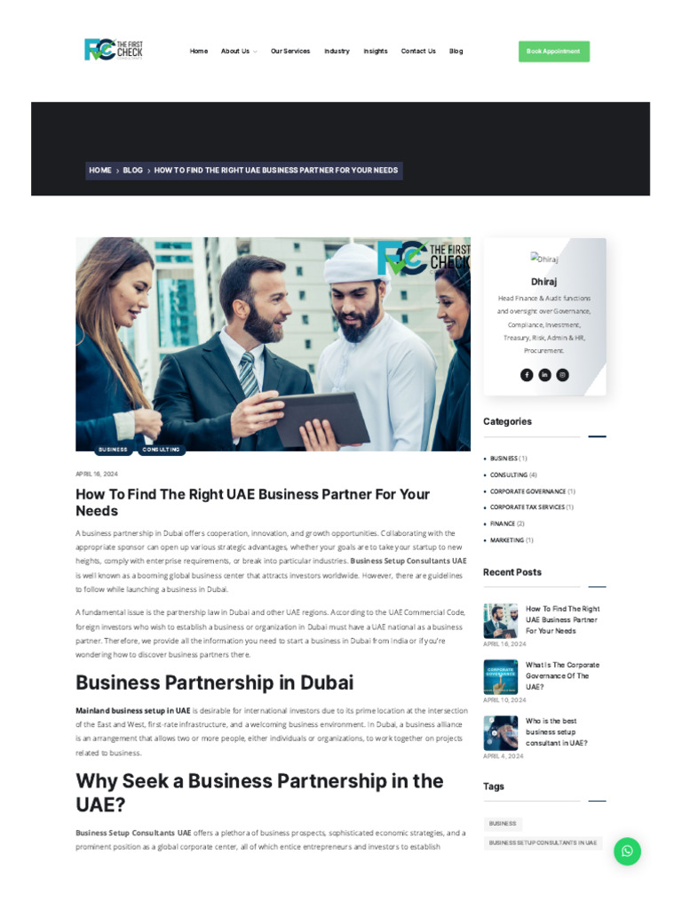 How To Find The Right UAE Business Partner For Your Needs | PDF ...