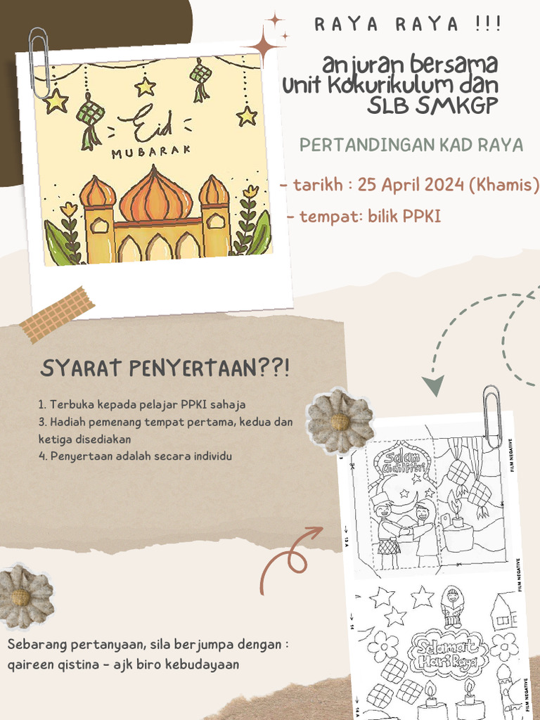 Poster Pertandingan Kad Raya | PDF