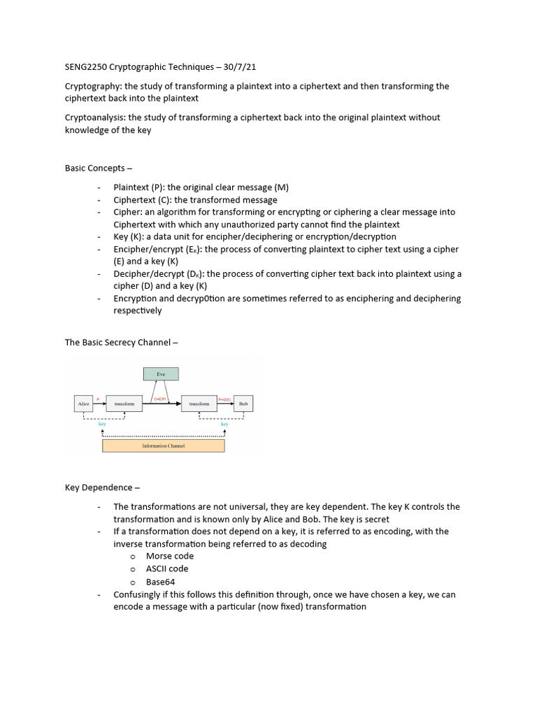 Cryptographic Techniques | PDF | Cryptography | Encryption