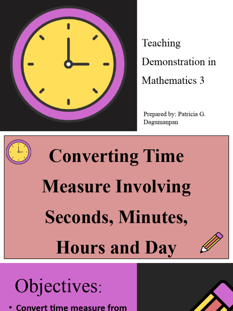 Telling The Time Mathematics Presentation Colourful Clocks | PDF ...