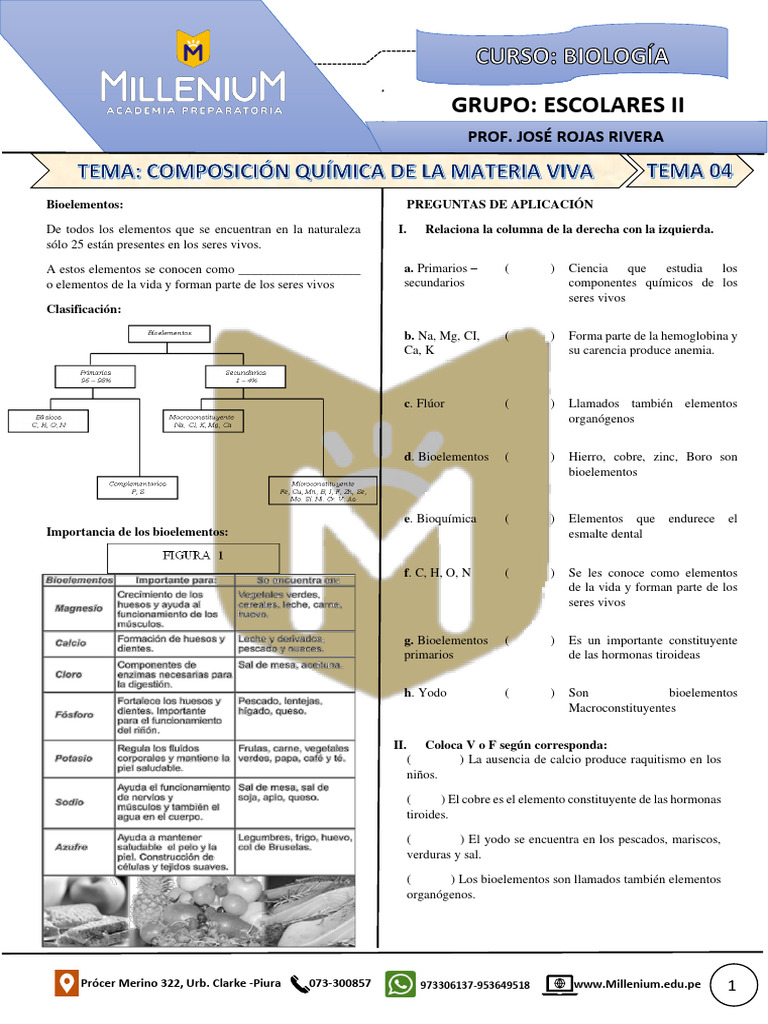 Escola - II - Composición Química de La Materia Viva | PDF | Carbohidratos | Nucleótidos