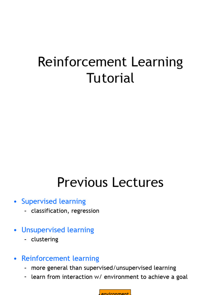 Reinforcement Learning | PDF | Applied Mathematics | Algorithms Reinforcement Learning | PDF | Applied Mathematics | Algorithms