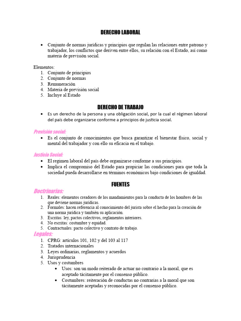 Derecho Laboral | PDF | Derecho laboral | Gobierno