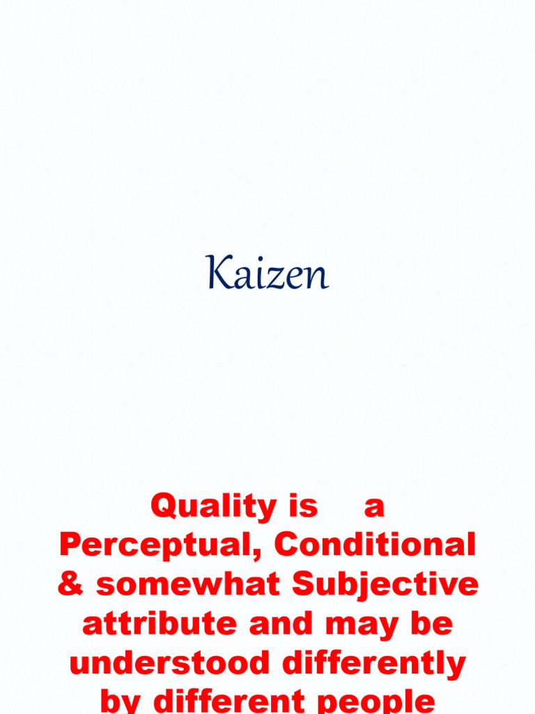 Kaizen | PDF