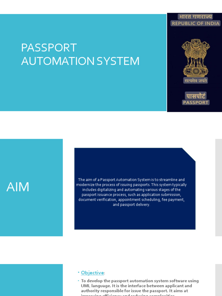 Passport Automation System Pdf Automation Use Case