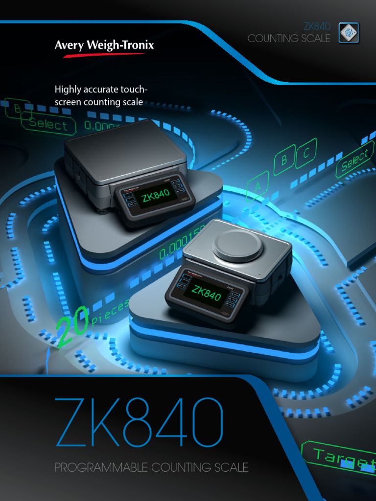 zk840 Counting Scale Brochure Us | PDF | Weighing Scale | Accuracy And ...
